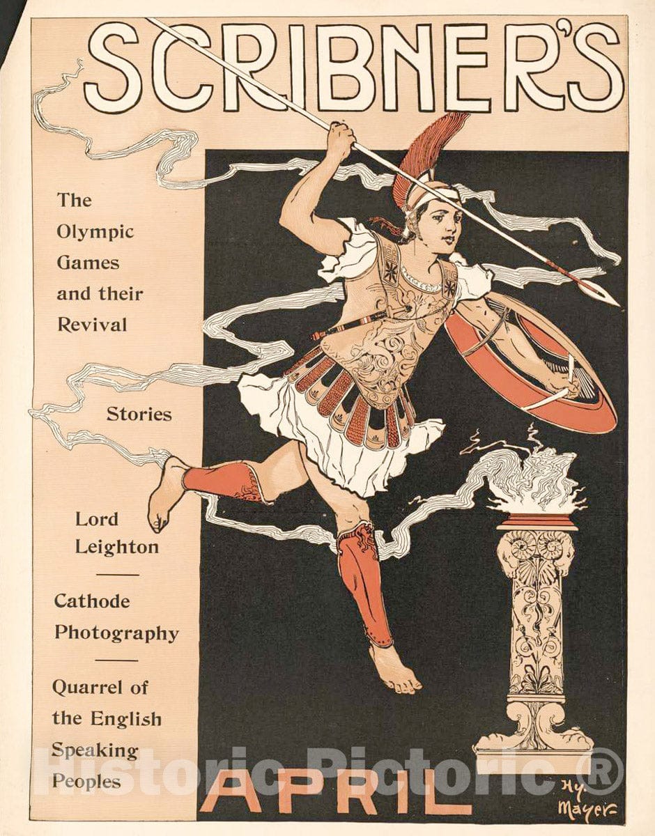 Vintage Poster - Scribner's April, Historic Wall Art – Historic Pictoric