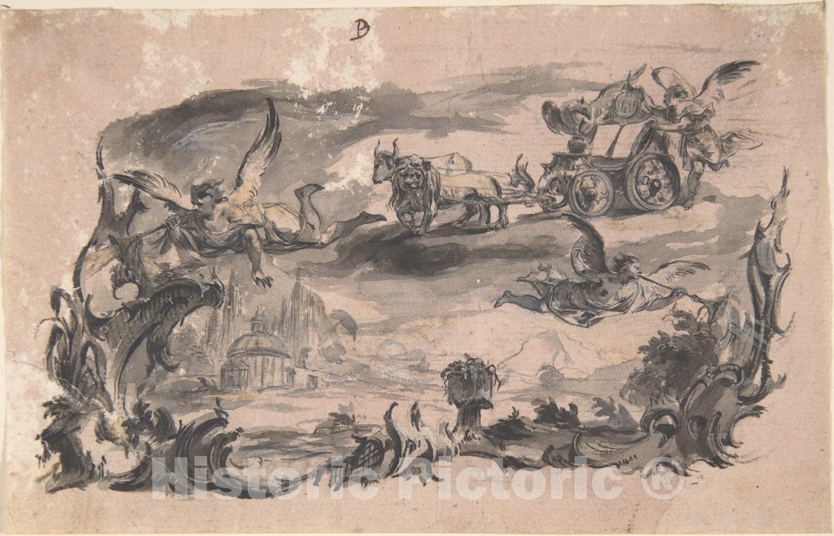 Franz Sigrist - Design for a Book Illustration 2 – Historic Pictoric