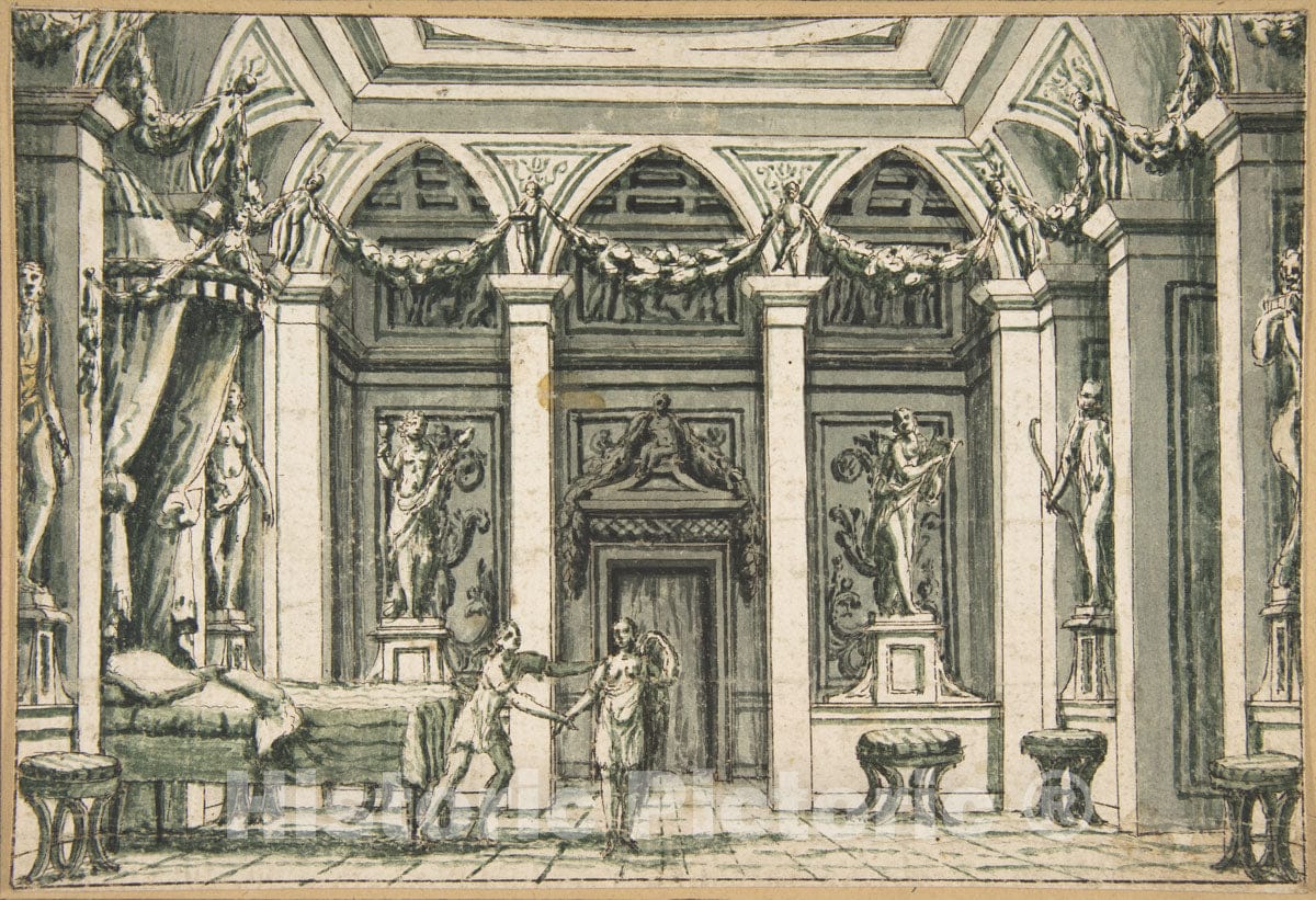 Art Print : French, 18th Century - Theater Design : Vintage Wall Art ...