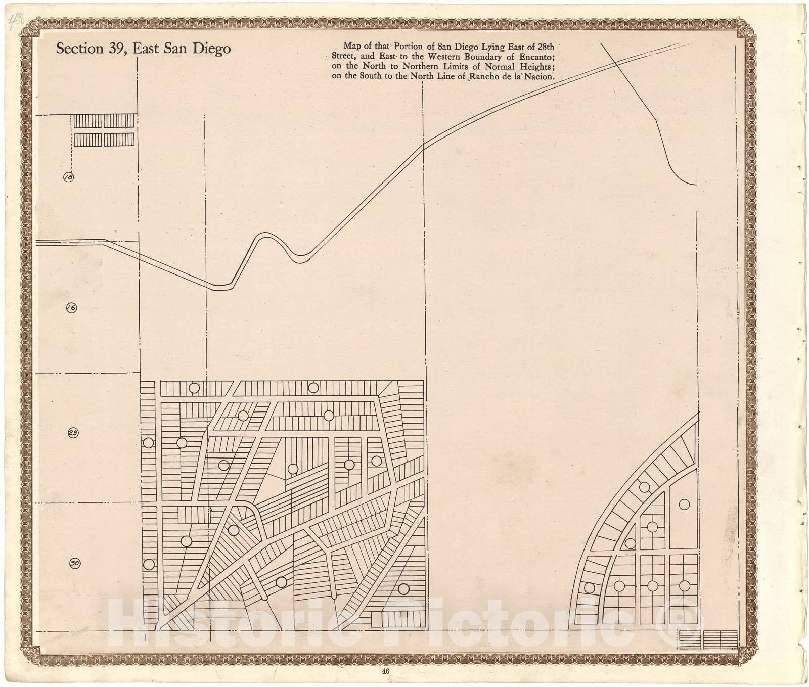 Historic 1912 Map - Plat Book of San Diego County, California - Sectio – Historic Pictoric
