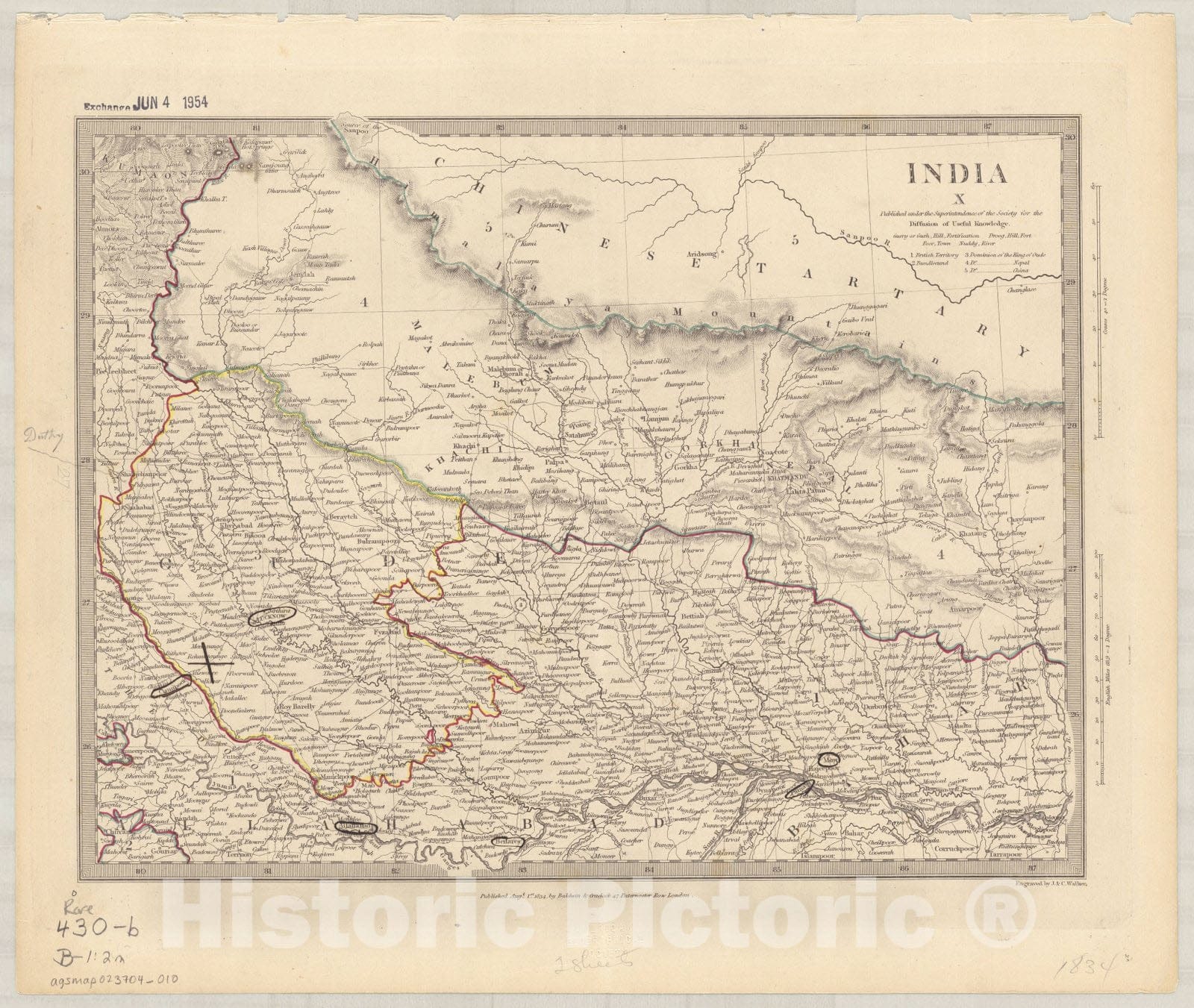 Map : India and Ceylon 1853 18, India and Ceylon , Antique Vintage Rep – Historic Pictoric