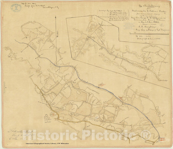 Map : Virginia Civil War Map 1862, Antique Vintage Reproduction ...