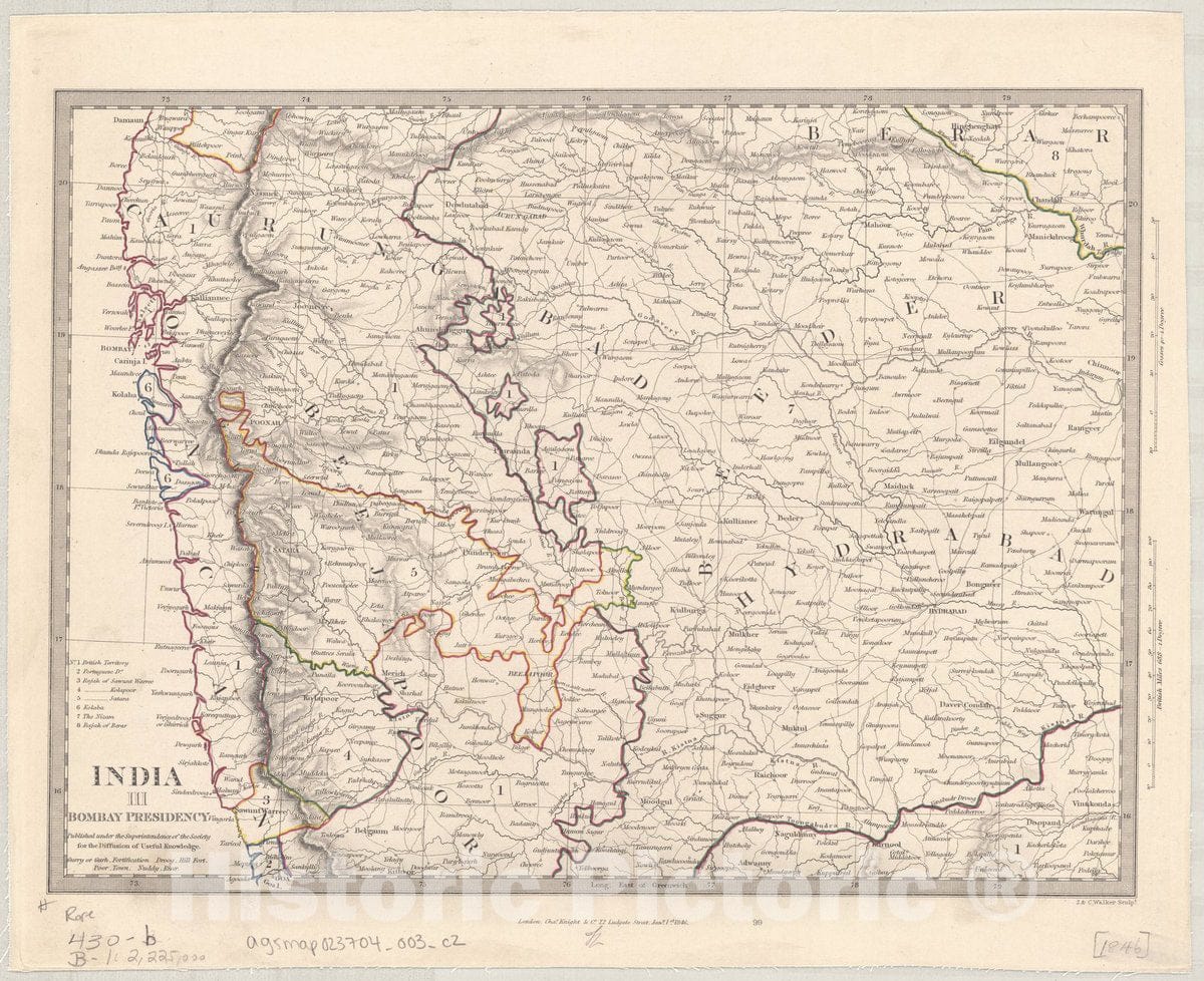 Map : India and Ceylon 1853 3, India and Ceylon , Antique Vintage Repr – Historic Pictoric