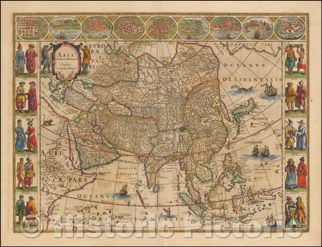 Historic Map - Asia Noviter Delineata, 1635, Willem Janszoon Blaeu v3 – Historic Pictoric
