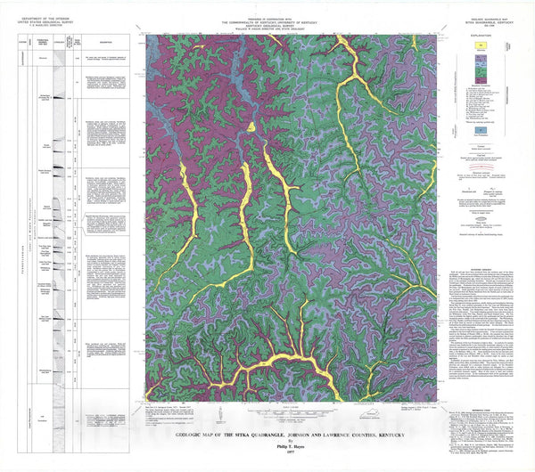 Map Geologic Map Of The Sitka Quadrangle Johnson And Lawrence Count