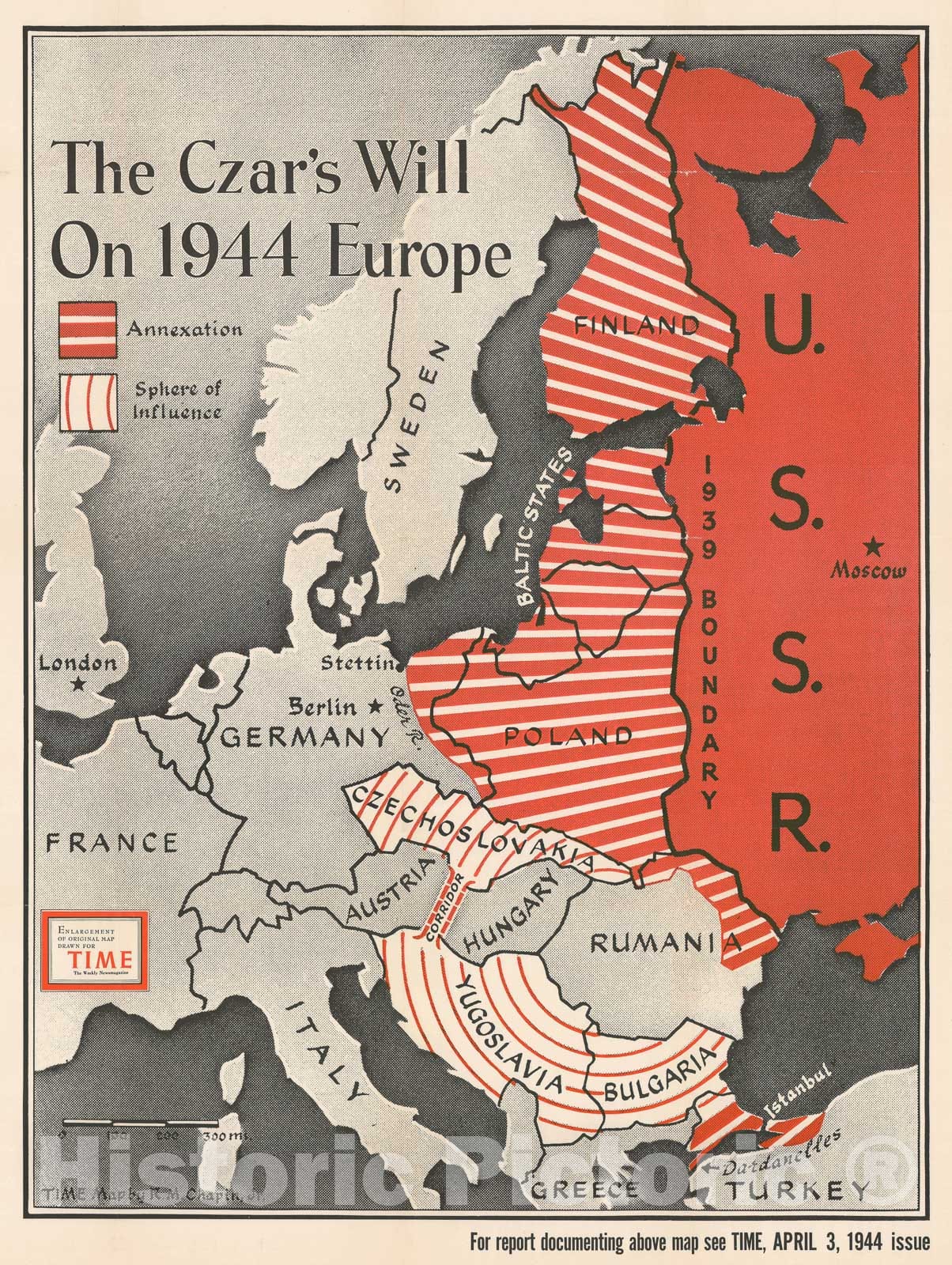 Historic Map : Eastern Europe and The Soviet Union's Imperial Desires ...