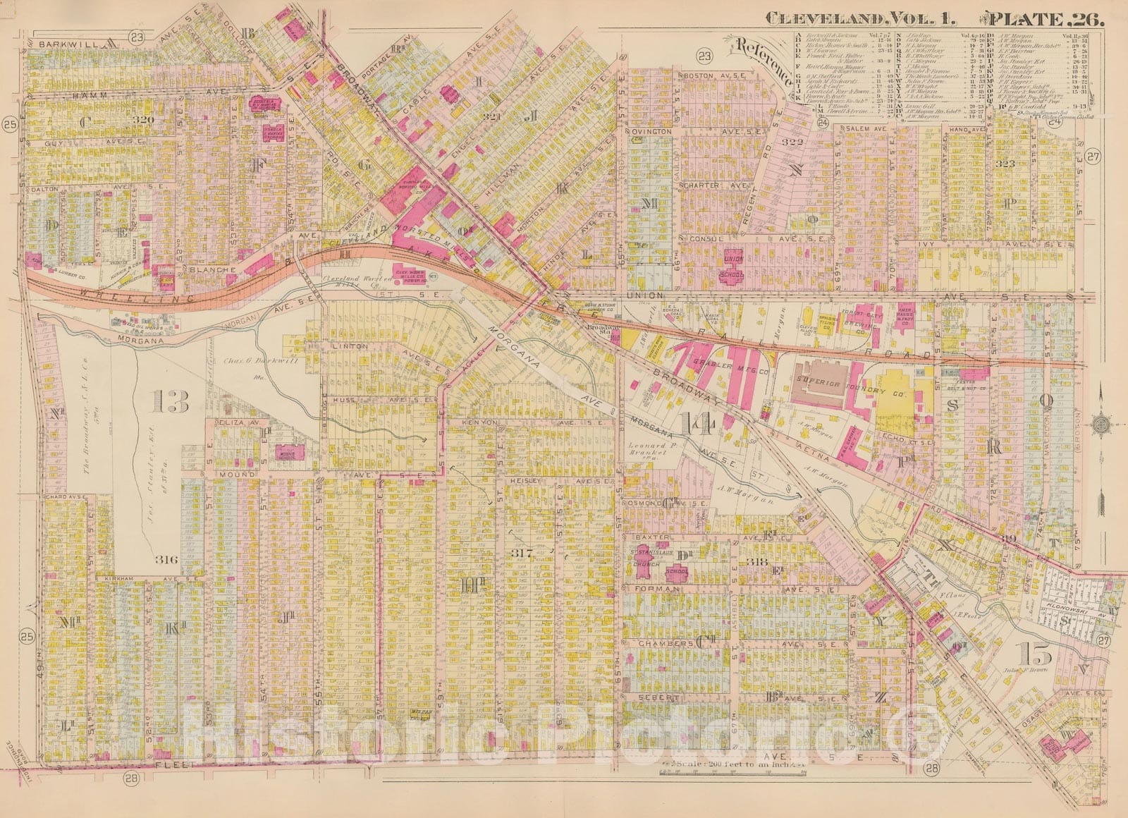 Historic Map : Plat Book of The City of Cleveland, Vol. One, 1912 Plat – Historic Pictoric