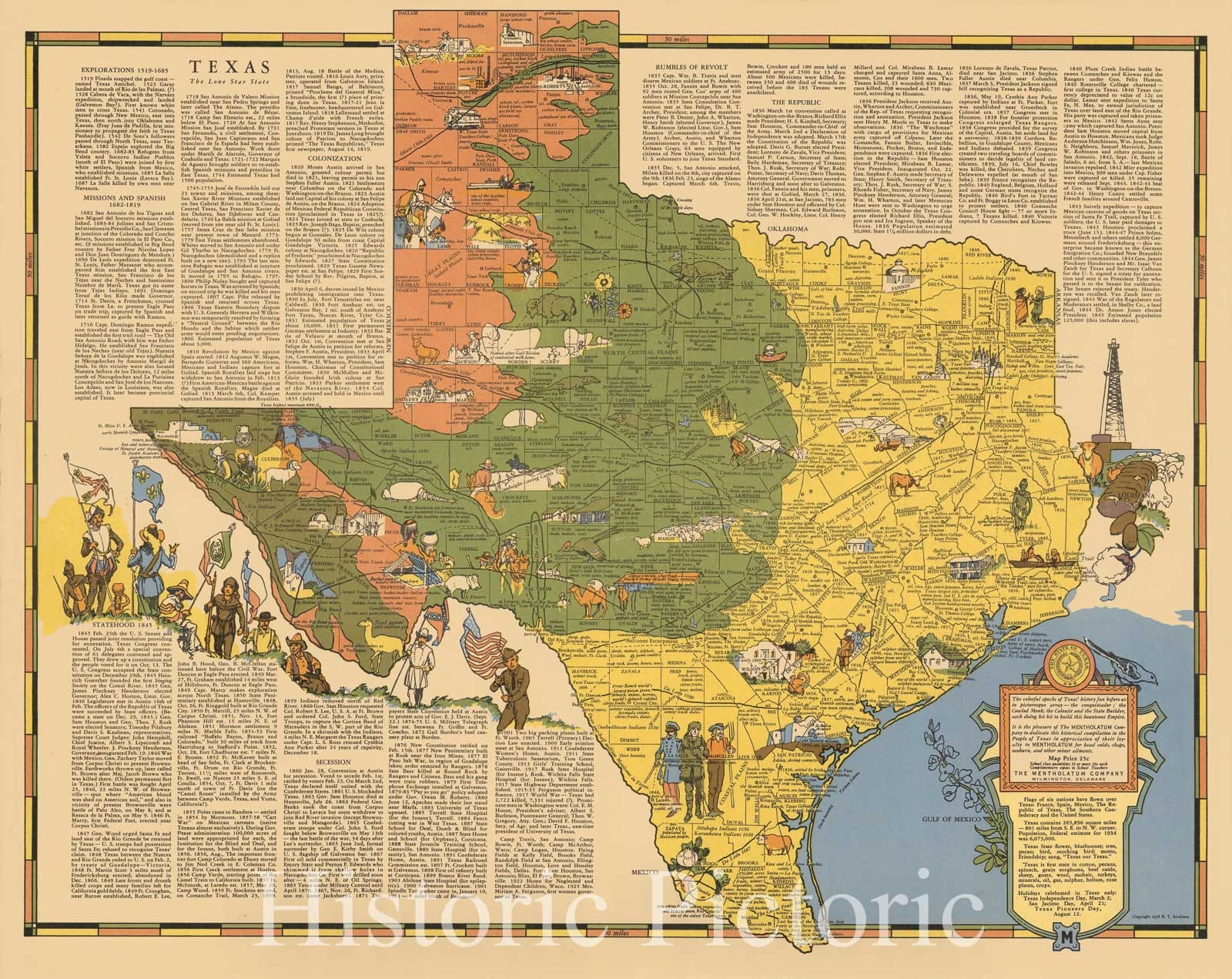 Map Irish Settlements In Texas