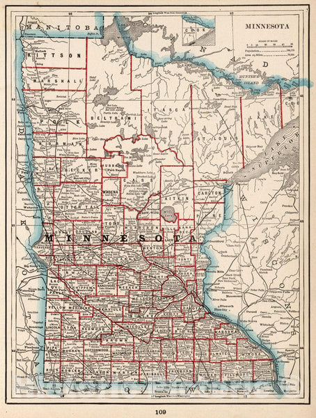 Historic Map : Minnesota, Minnesota. The Columbian World's Fair Atlas ...