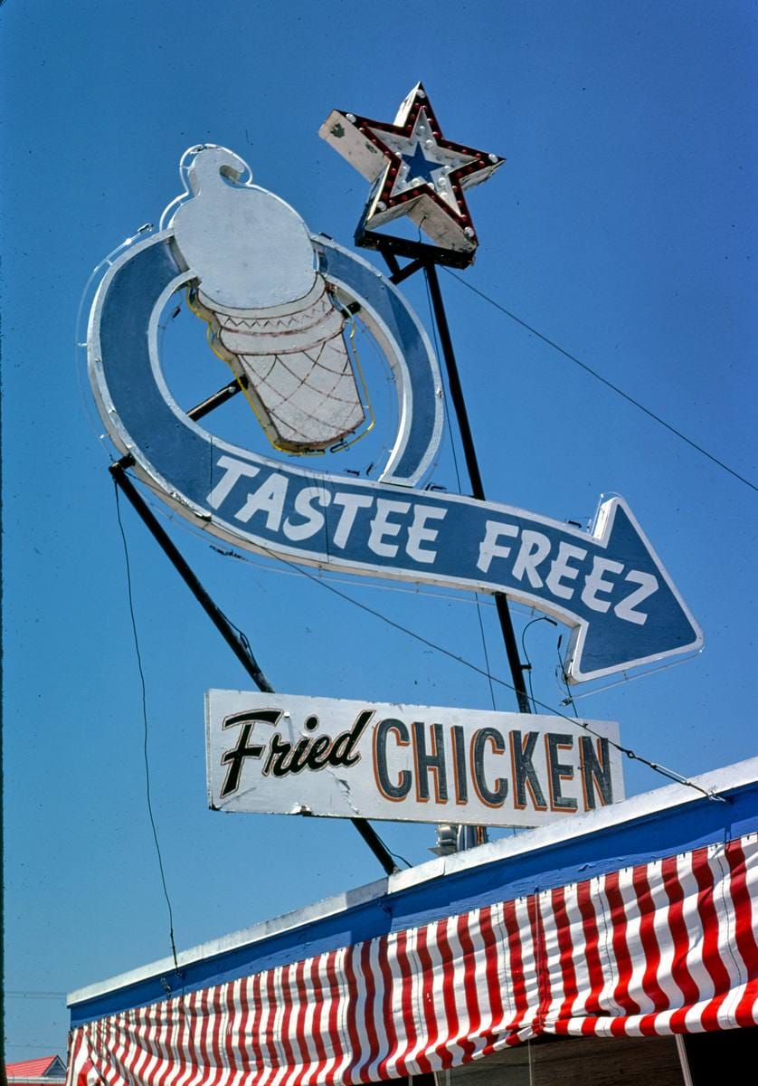 Historic Photo : 1979 Tastee Freez ice cream sign, Rt. 1, St. Augustin ...