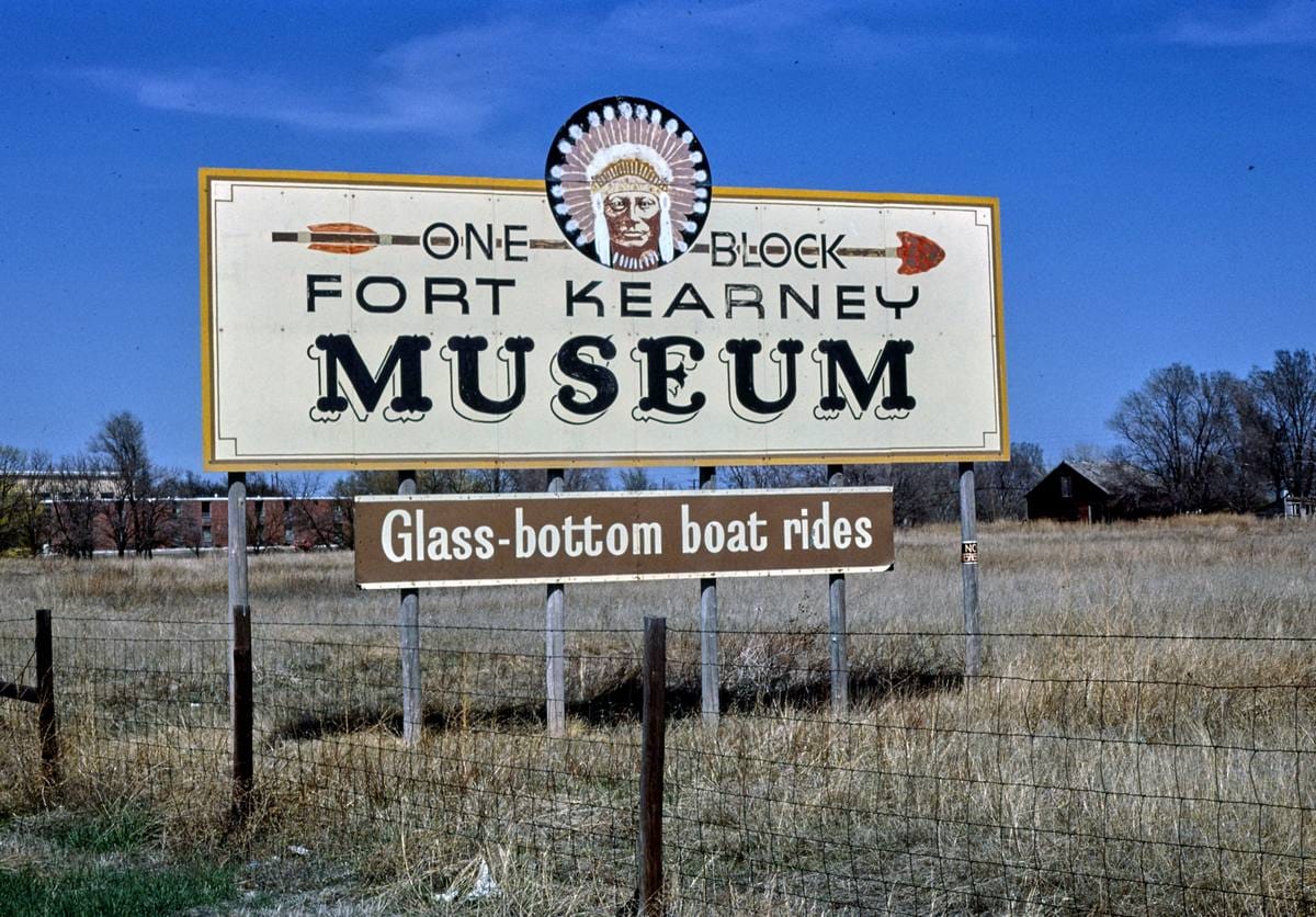 Historic Photo : 1980 Fort Kearney Museum Billboard, Route 44, Kearney ...