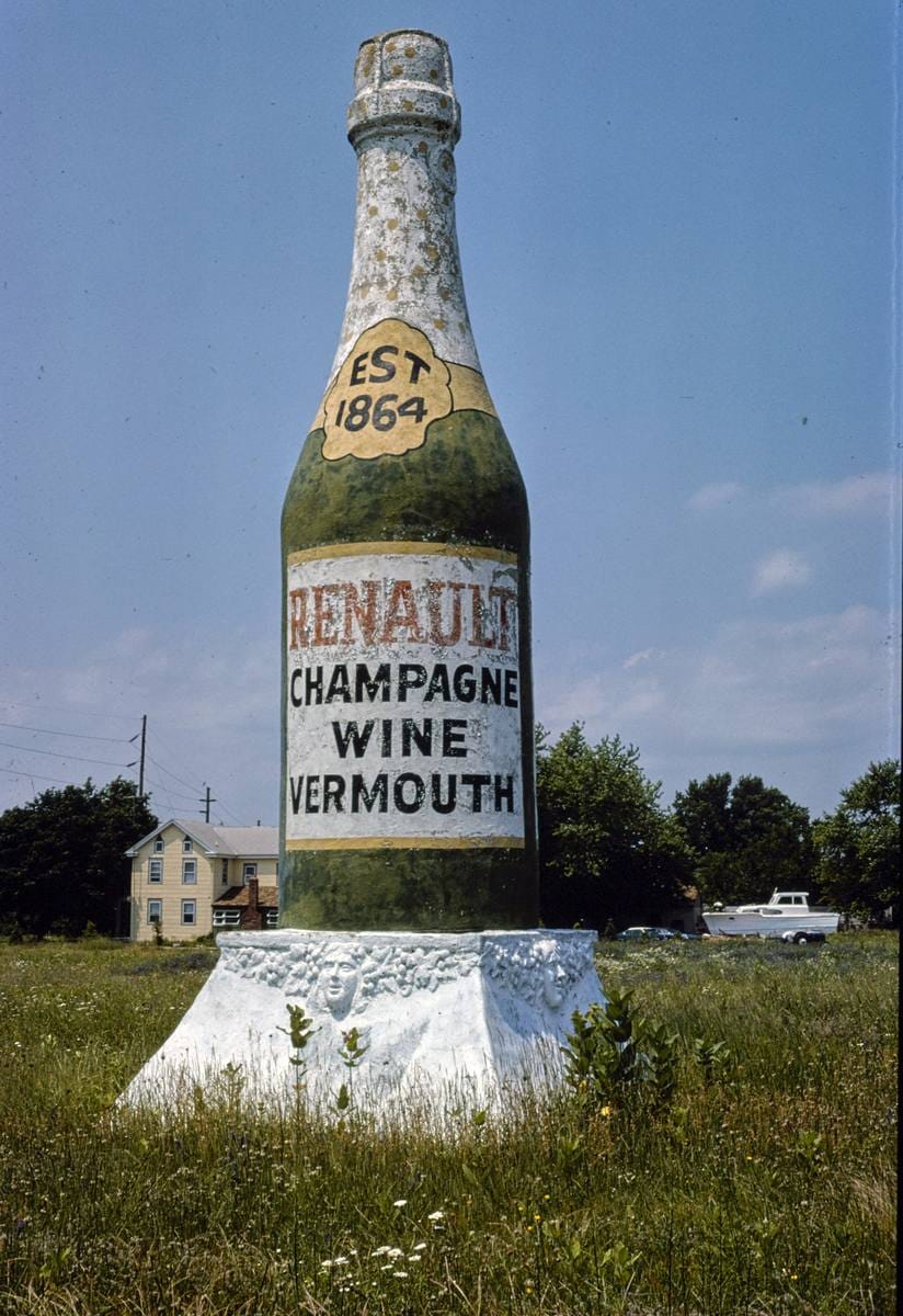 Historic Photo : 1978 Renault Champagne sign, New Gretna, New Jersey ...