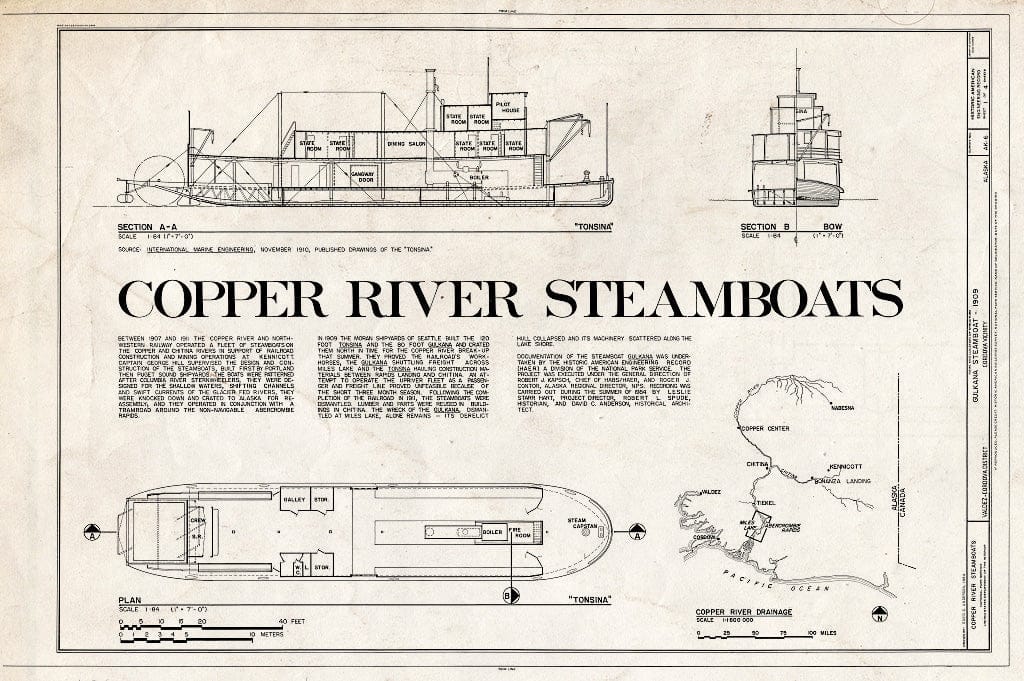 Steamboat Plans Drawings