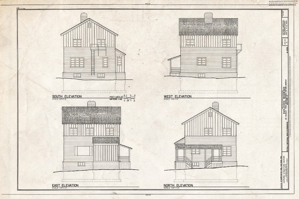 Blueprint HABS AK,23-MCKIN,1-A- (Sheet 2 of 2) - Mount McKinley Headqu ...
