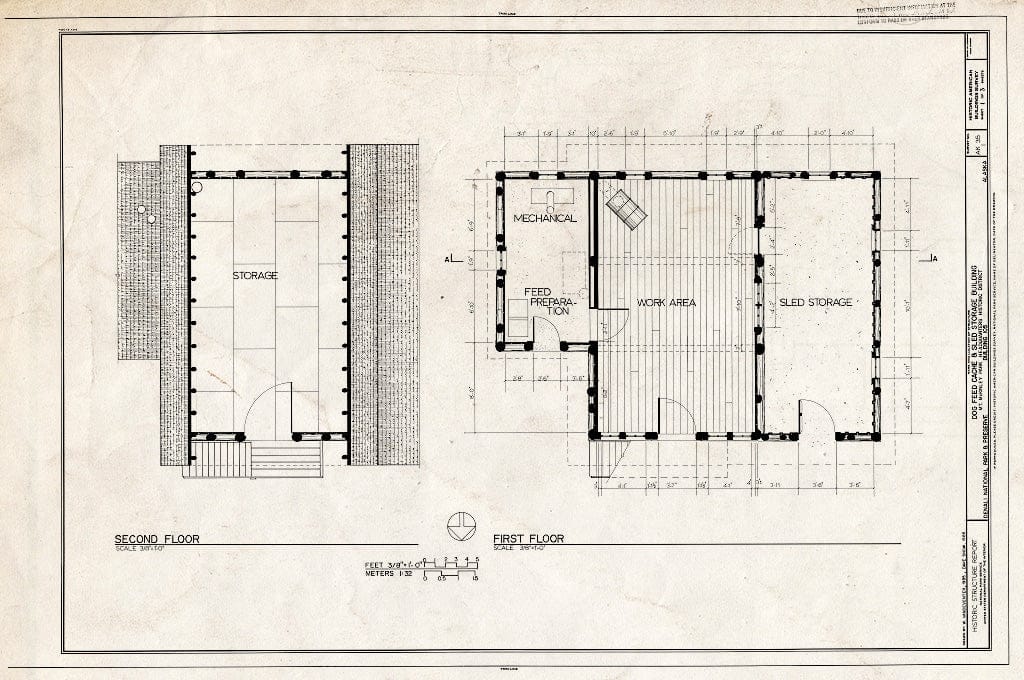 Blueprint HABS AK,23-MCKIN,1-I- (Sheet 1 of 3) - Mount McKinley Headqu ...