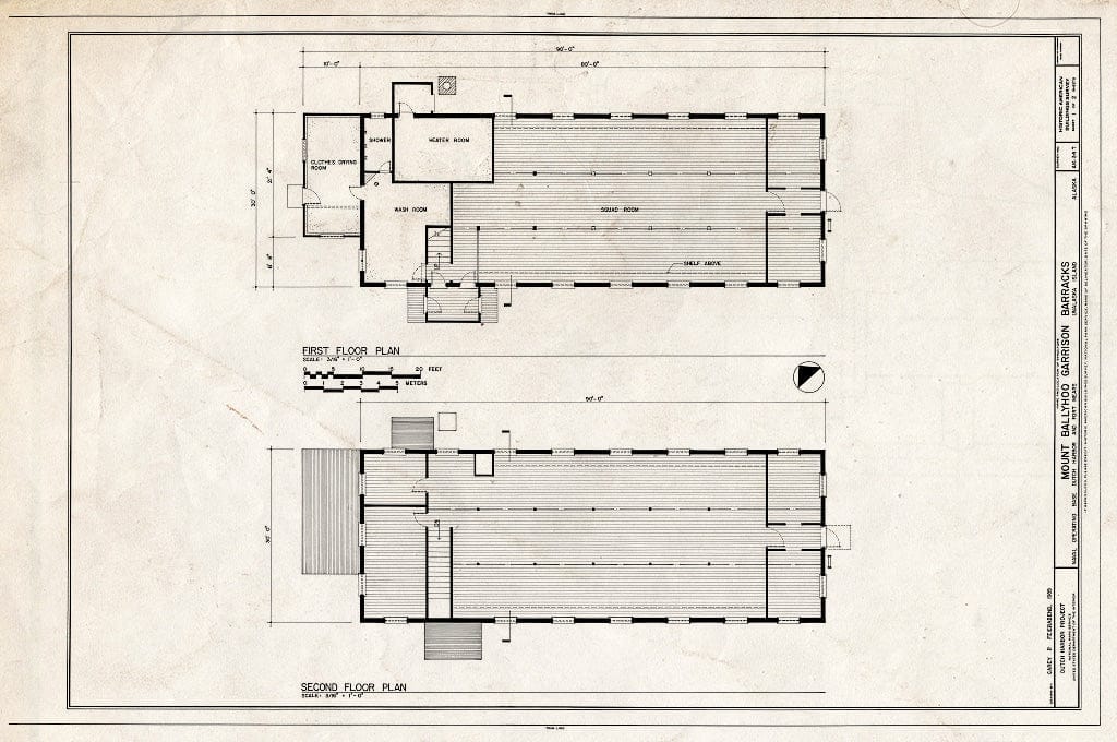 Blueprint HABS AK,1-UNAK,2-T- (Sheet 1 of 2) - Naval Operating Base Du ...