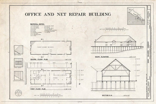 Blueprint Office and Net Repair Building - Kake Salmon Cannery, 540 Ke ...