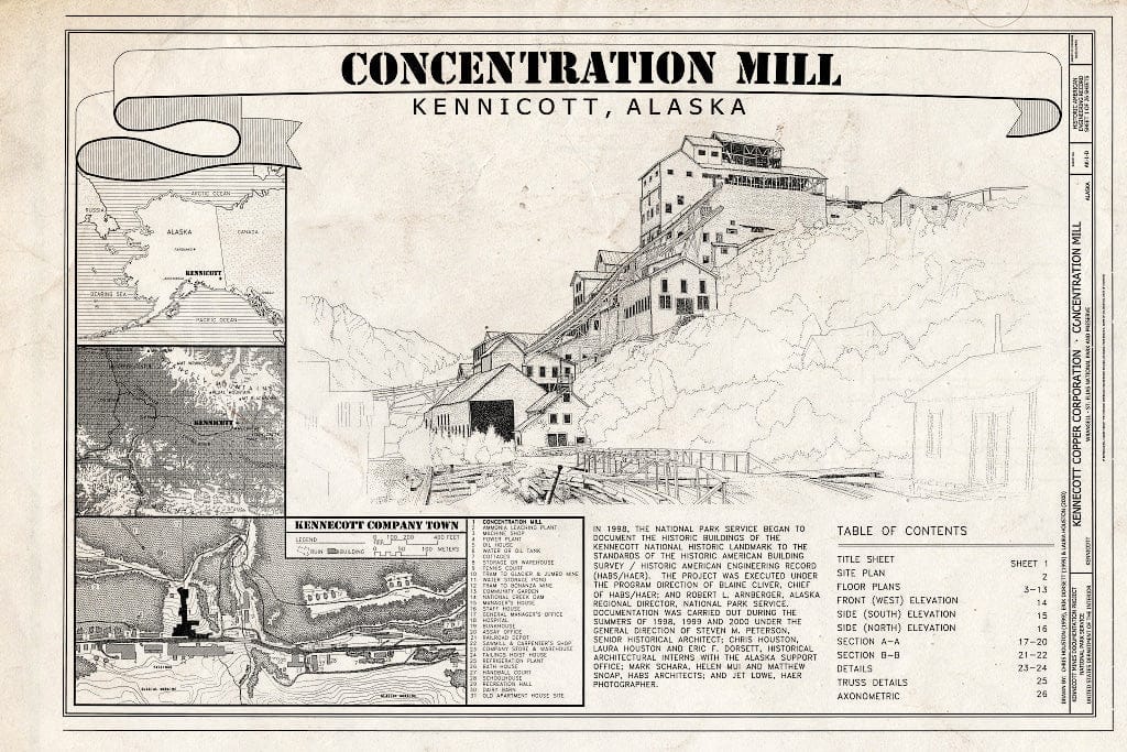 Blueprint Concentration Mill Title Sheet - Kennecott Copper Corporatio ...