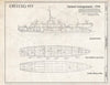 Blueprint 2. General Arrangements, 1944: Inboard Profile, First Platfo ...