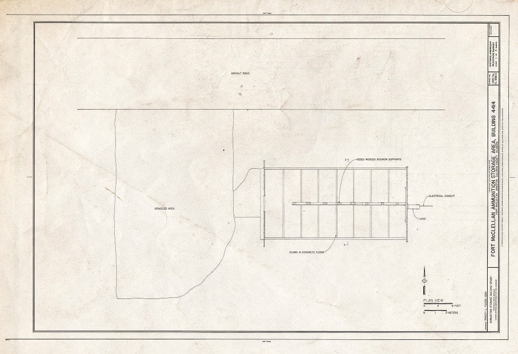 Blueprint HABS AL-988-E (Sheet 1 of 3) - Fort McClellan Ammunition Sto ...