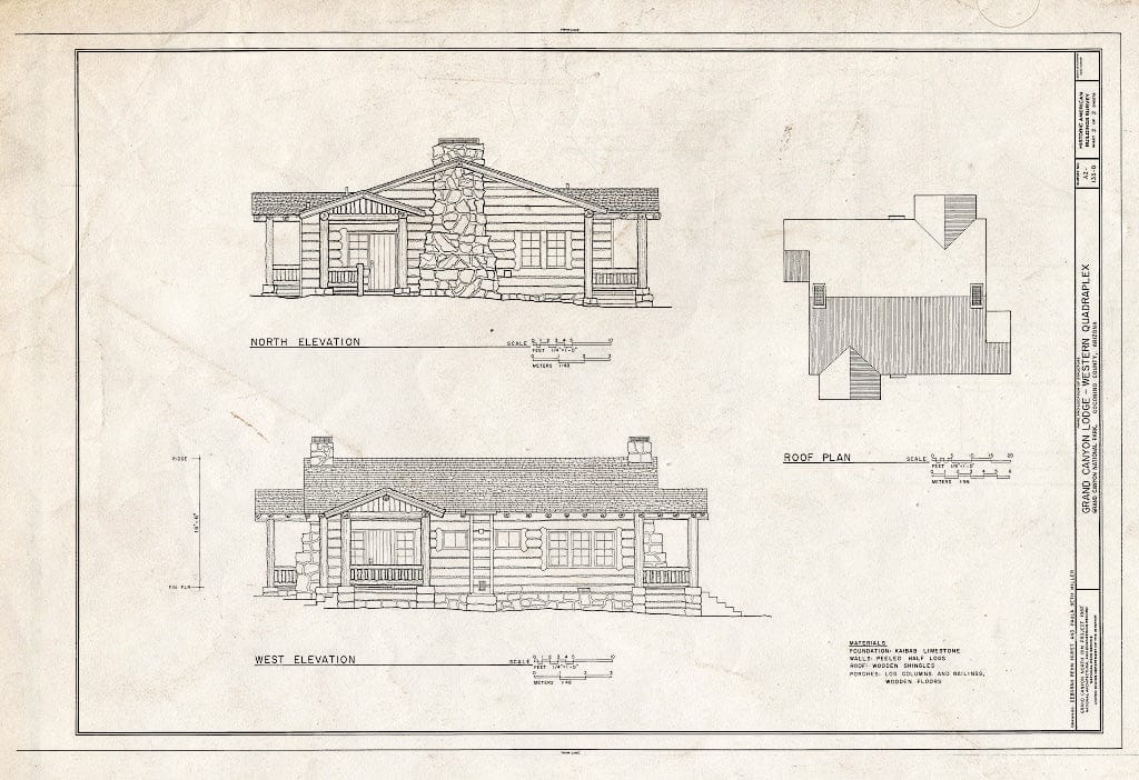 Blueprint HABS ARIZ,3-GRACAN,14D- (Sheet 2 of 2) - Grand Canyon Lodge ...