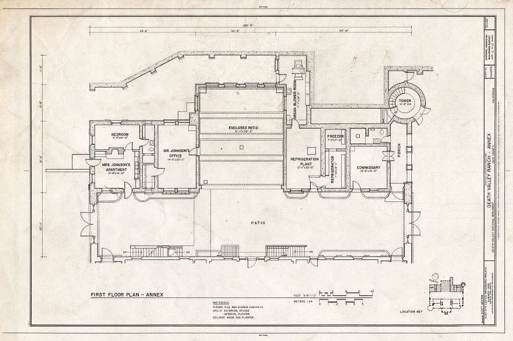 Blueprint HABS Cal,14-DVNM,1-A- (Sheet 12 of 17) - Death Valley Ranch ...
