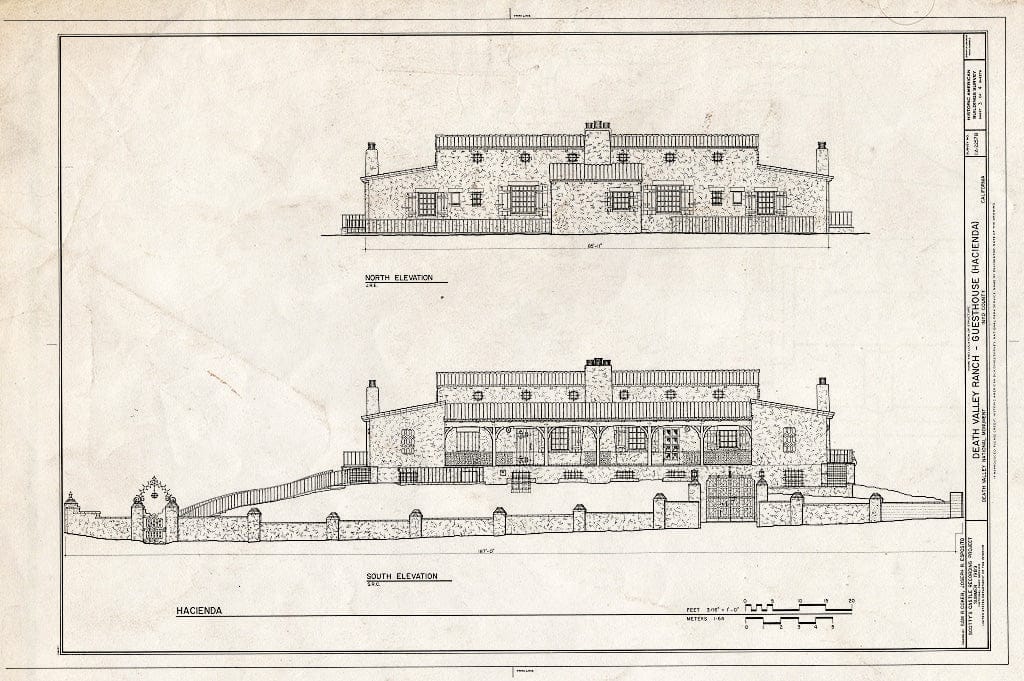 Blueprint HABS Cal,14-DVNM,1-B- (Sheet 3 of 4) - Death Valley Ranch, G ...