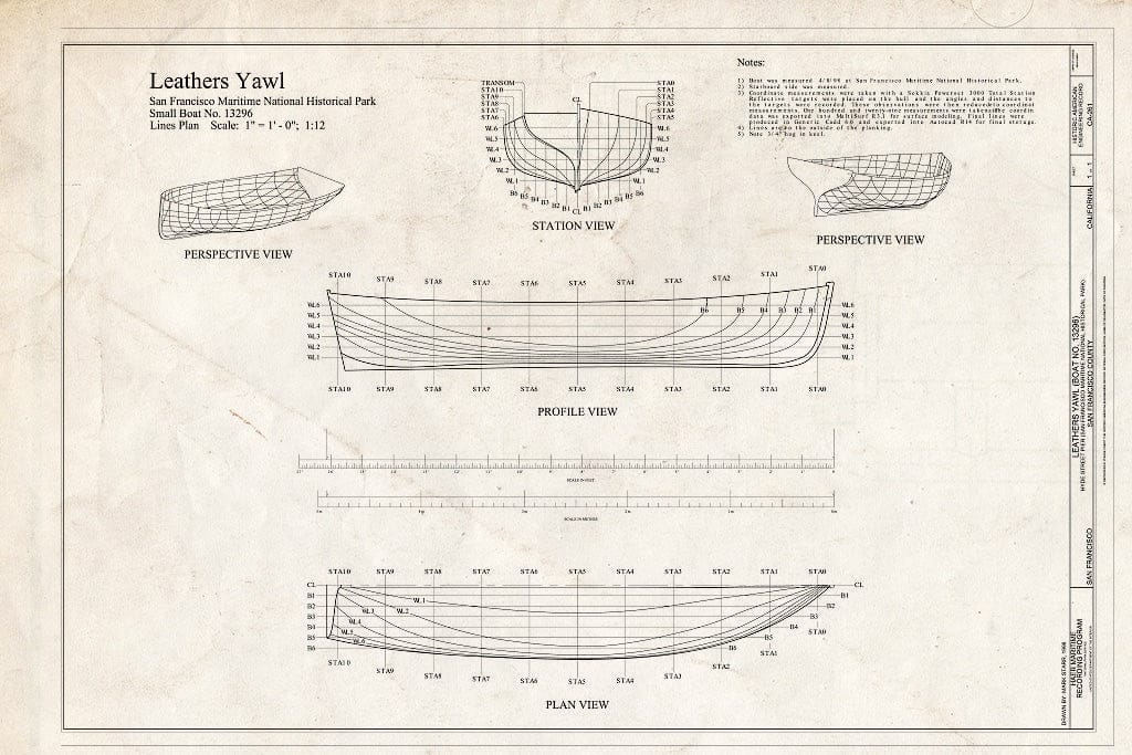 Blueprint Perspective Views, Station View, Profile View, Plan View - L ...