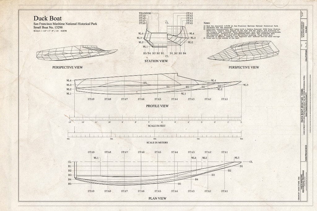 Blueprint Perspective Views, Station View, Profile View, Plan View - D ...