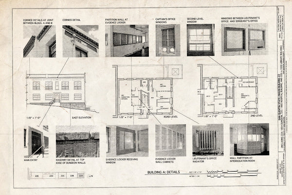 Blueprint Building A: Details - San Quentin State Prison, Building 22 ...