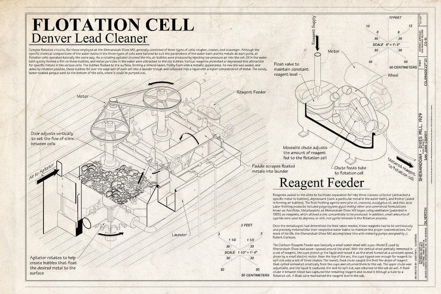 Blueprint 22. Flotation Cell: Denver Lead Cleaner - Shenandoah-Dives M ...