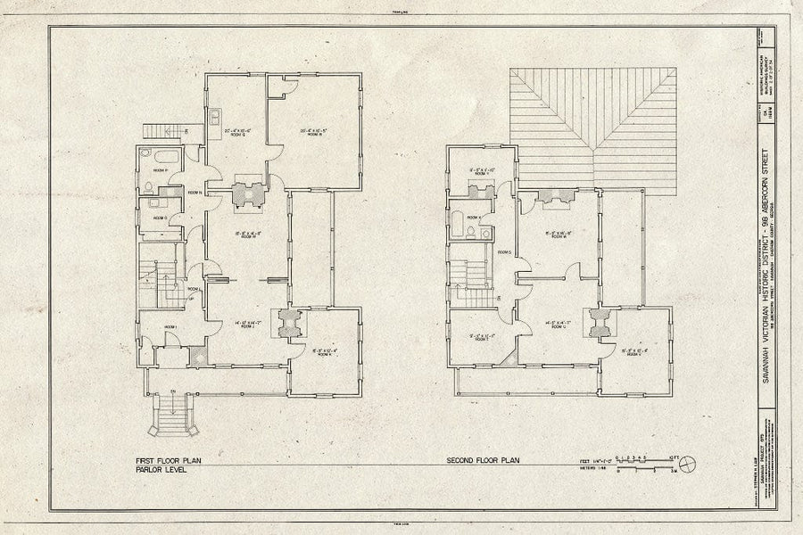 Blueprint HABS GA,26-SAV,53M- (Sheet 2 of 2) - Savannah Victorian Hist ...