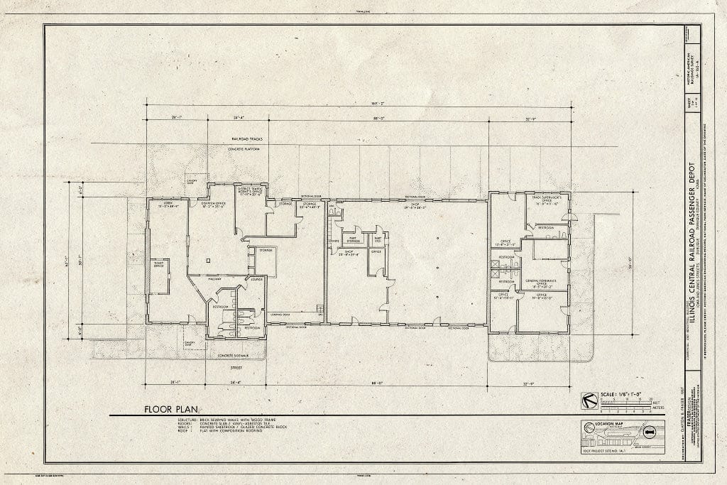 Blueprint HABS IOWA,31-DUBU,13-A- (sheet 1 of 1) - Commercial & Indust ...