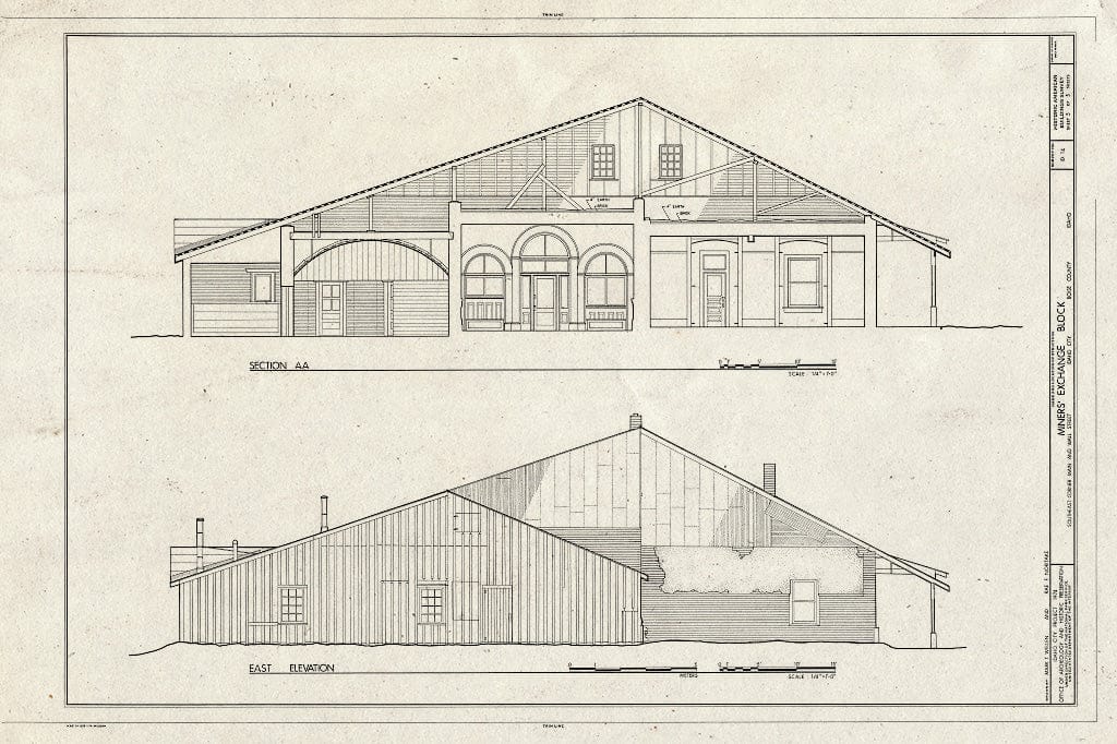 Blueprint HABS ID,8-IDCI,9- (Sheet 5 of 5) - Miners' Exchange Block, M ...