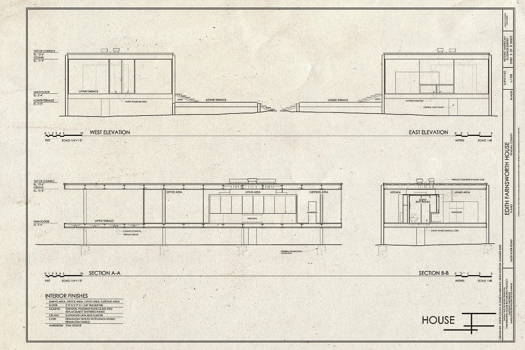Farnsworth House Dimensions