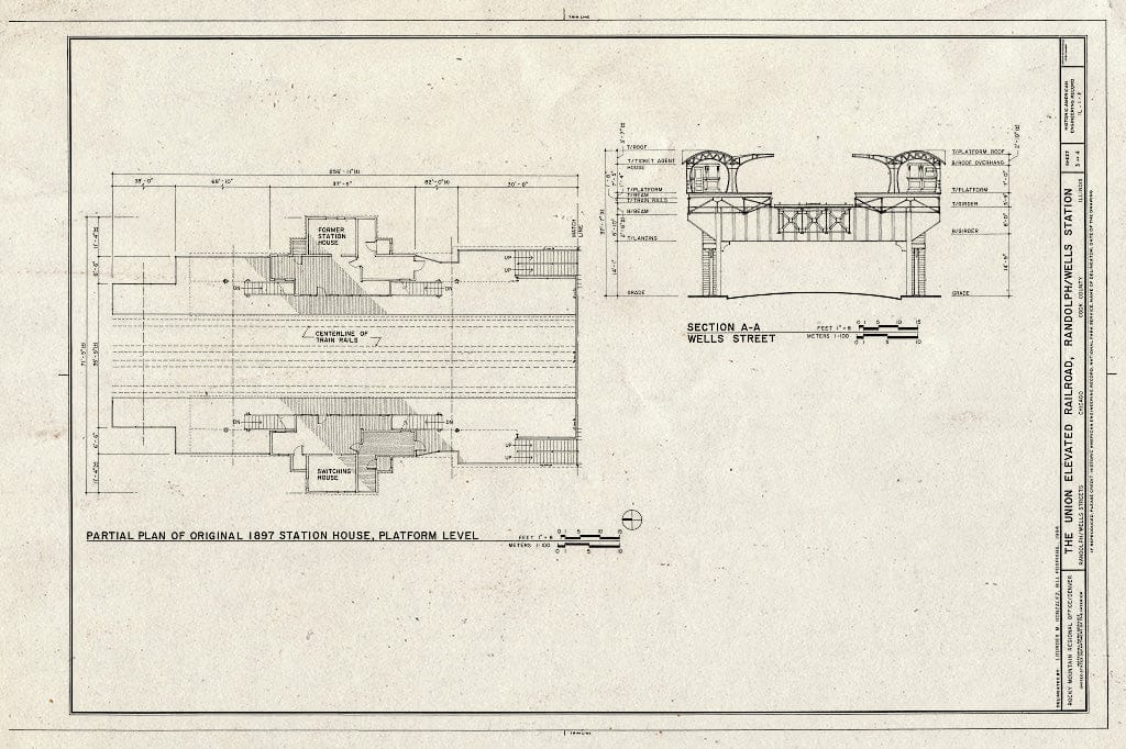 Blueprint HAER Ill,16-CHIG,108F- (Sheet 3 of 4) - Union Elevated Railr ...