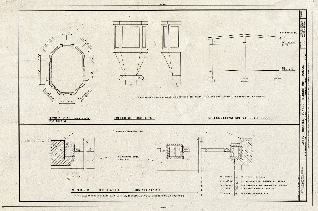 Blueprint HABS KY,56-LOUVI,72- (Sheet 28 of 30) - James Russell Lowell ...