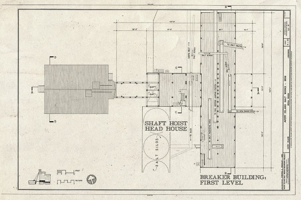 Blueprint HAER LA,23-AVIS,3- (Sheet 5 of 20) - Avery Island Salt Works ...