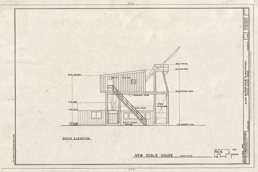 Blueprint HABS LA,39-Lake,1- (Sheet 16 of 18) - Alma Sugarcane Plantat ...