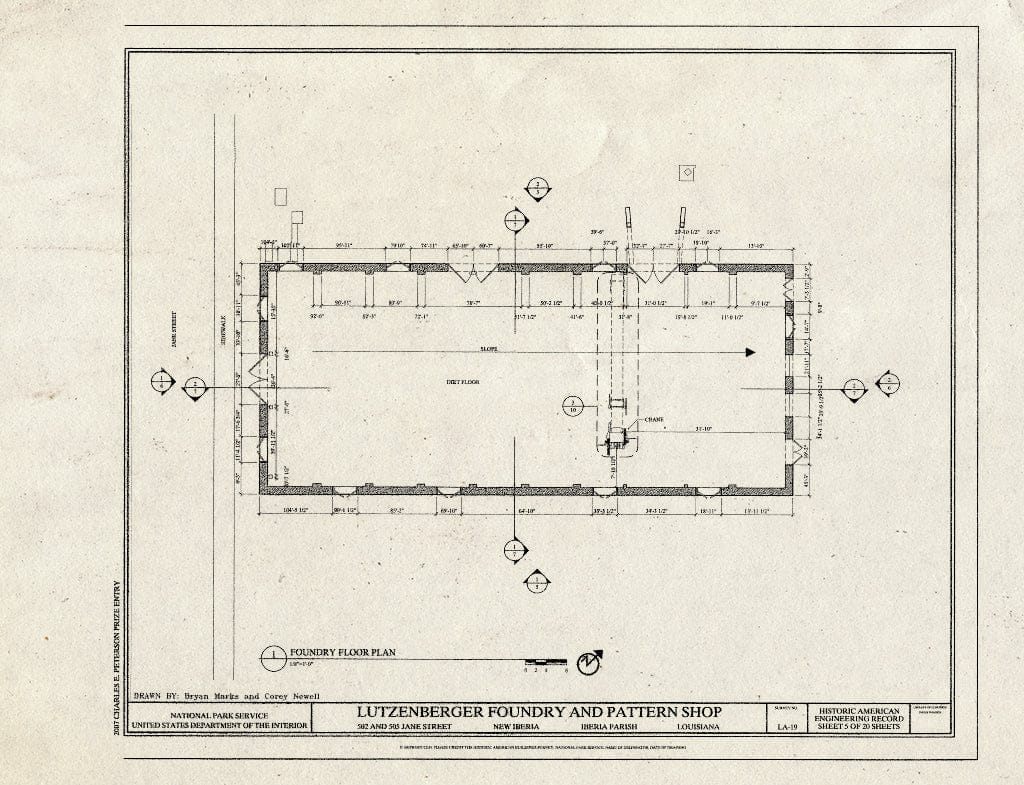Blueprint Foundry Floor Plan - Lutzenberger Foundry and Pattern Shop ...