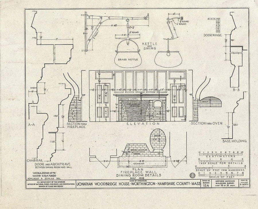 Blueprint HABS Mass,8-Worth,1- (Sheet 19 of 21) - Jonathan Woodbridge ...