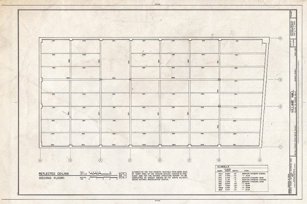 Blueprint HABS NY,50-SENFA,3- (Sheet 11 of 11) - Village Hall, 136 Fal ...