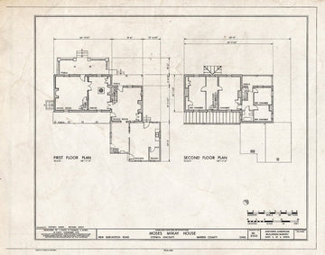 Blueprint HABS Ohio,83-COR.V,1- (Sheet 2 of 4) - Moses McKay House, Ne ...