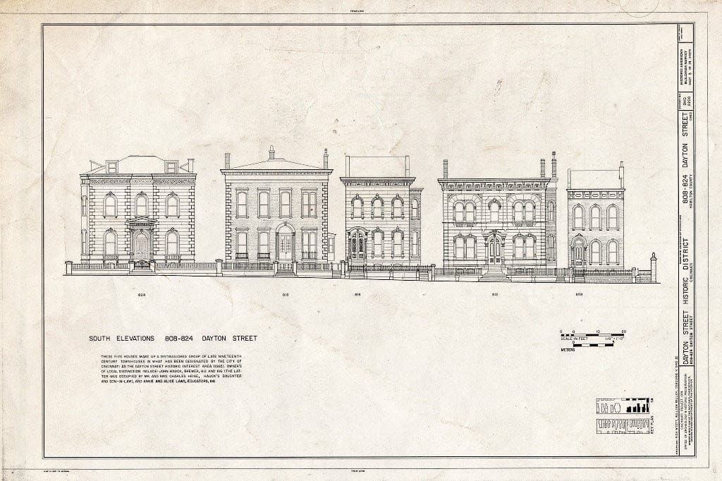 Blueprint HABS Ohio,31-CINT,13- (Sheet 3 of 14) - 808-938 Dayton Stree ...