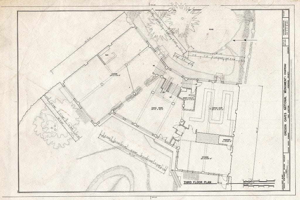 Blueprint HABS ORE,17-CAJU,1A- (Sheet 3 of 8) - Oregon Caves National ...