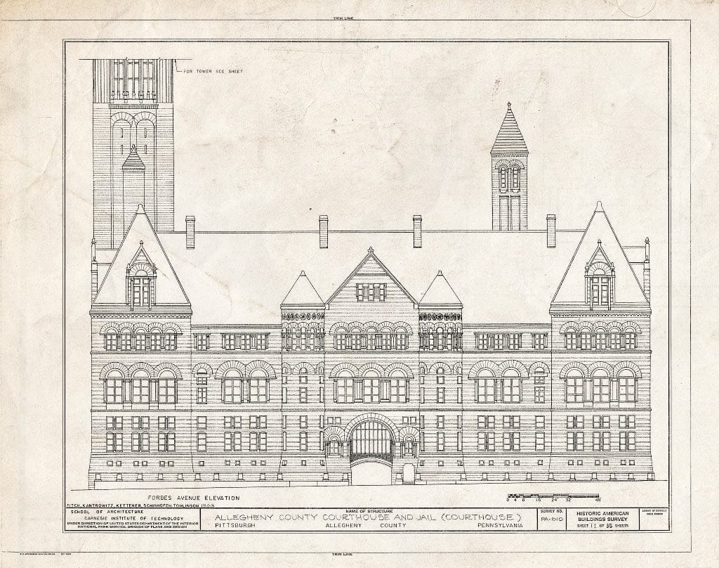 Blueprint HABS PA,2-PITBU,29- (Sheet 11 of 35) - Allegheny County Cour ...