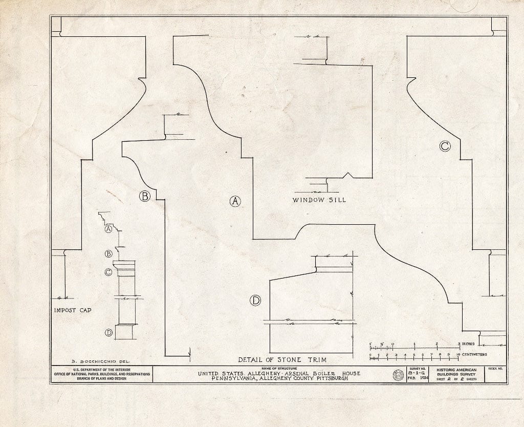 Blueprint HABS PA,2-PITBU,6G- (Sheet 2 of 2) - U.S. Allegheny Arsenal ...