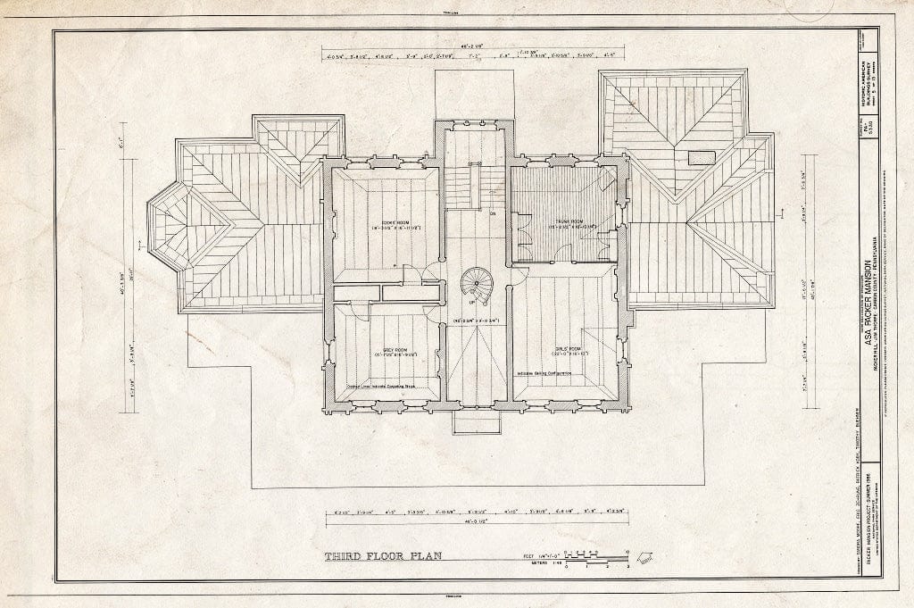 Blueprint HABS PA,13-JIMTH,7- (Sheet 5 of 15) - ASA Packer Mansion, Pa ...