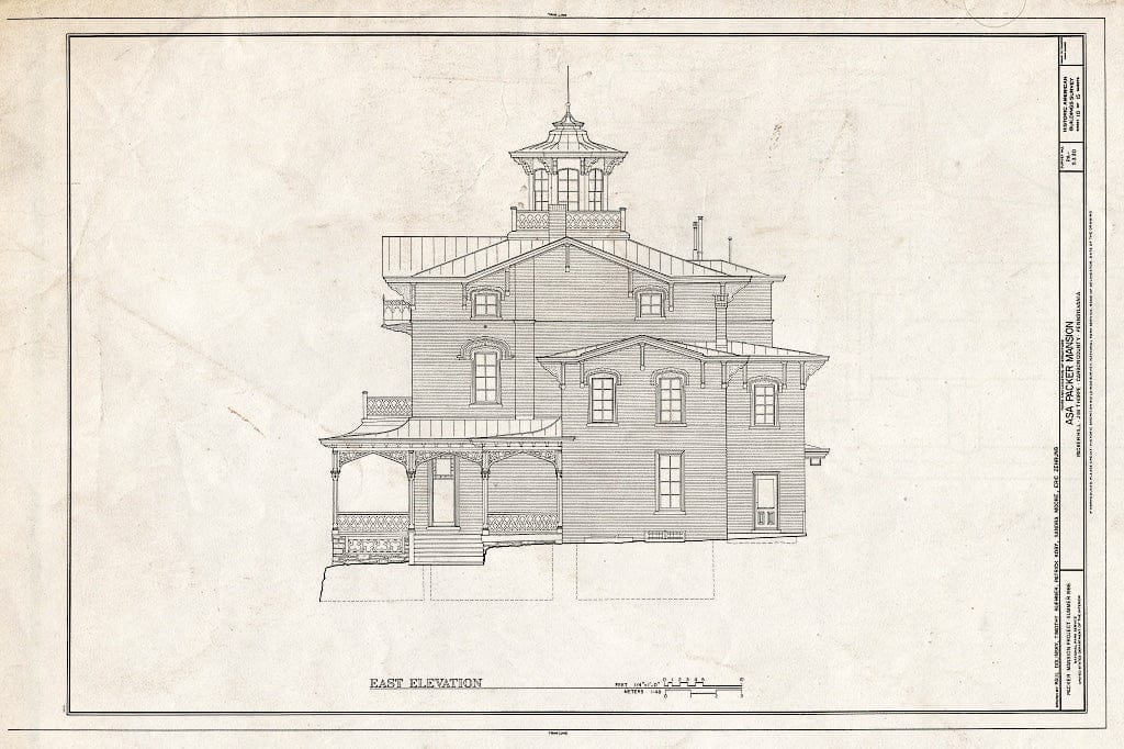 Blueprint HABS PA,13-JIMTH,7- (Sheet 10 of 15) - ASA Packer Mansion, P ...