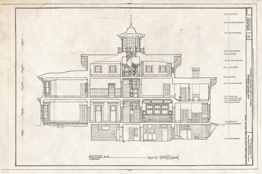 Blueprint HABS PA,13-JIMTH,7- (Sheet 11 of 15) - ASA Packer Mansion, P ...
